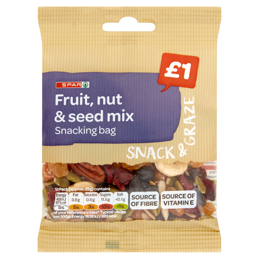 Spar Fruit Nut & Seed Mix 50g - Cannich Stores