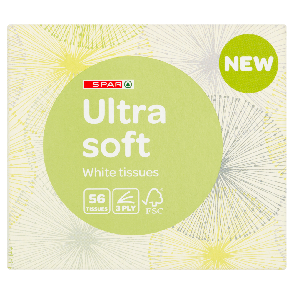 Spar Ultra Soft White Tissues 56 x 3 Ply - Cannich Stores