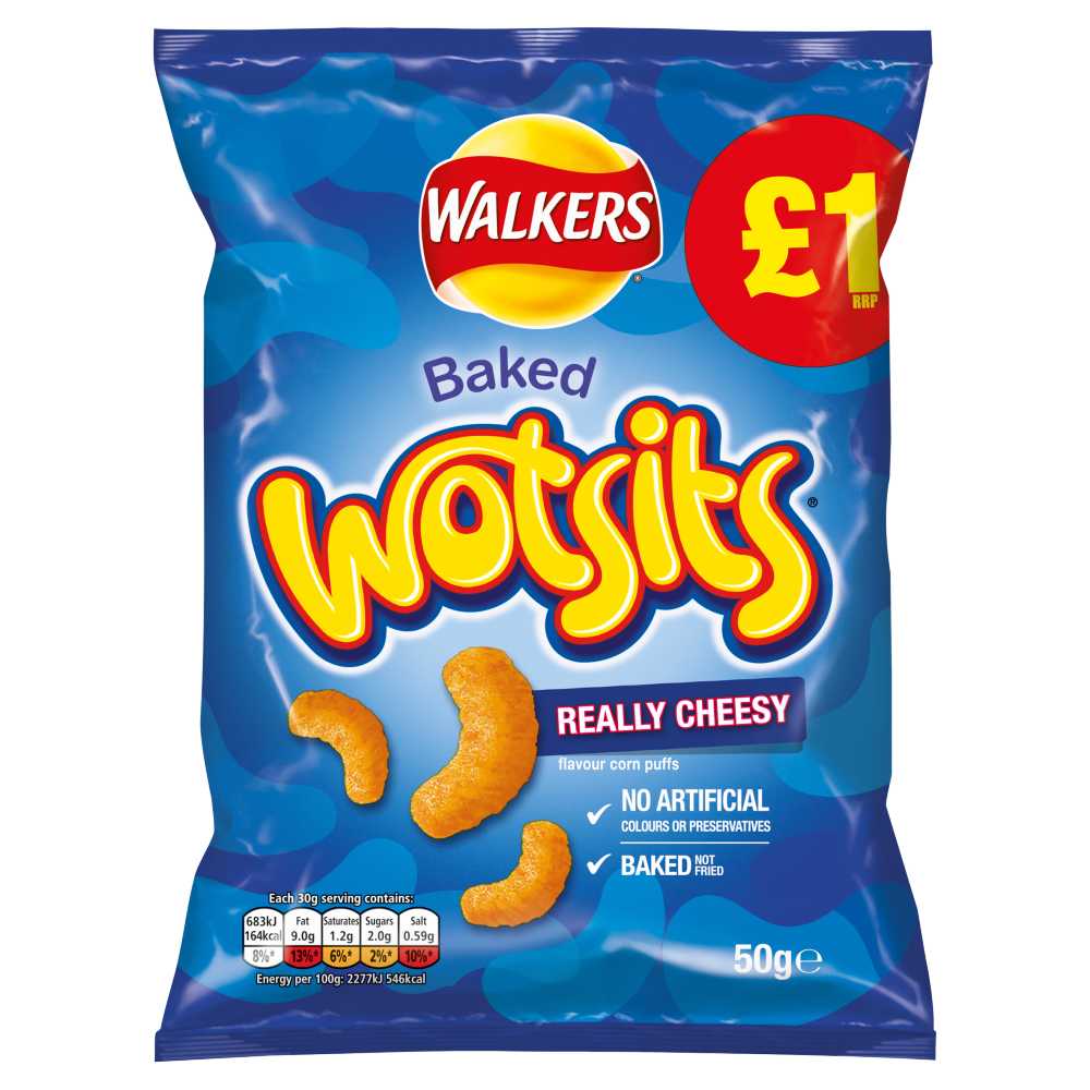 Walkers Wotsits Really Cheesy Snacks £1 50g - Cannich Stores