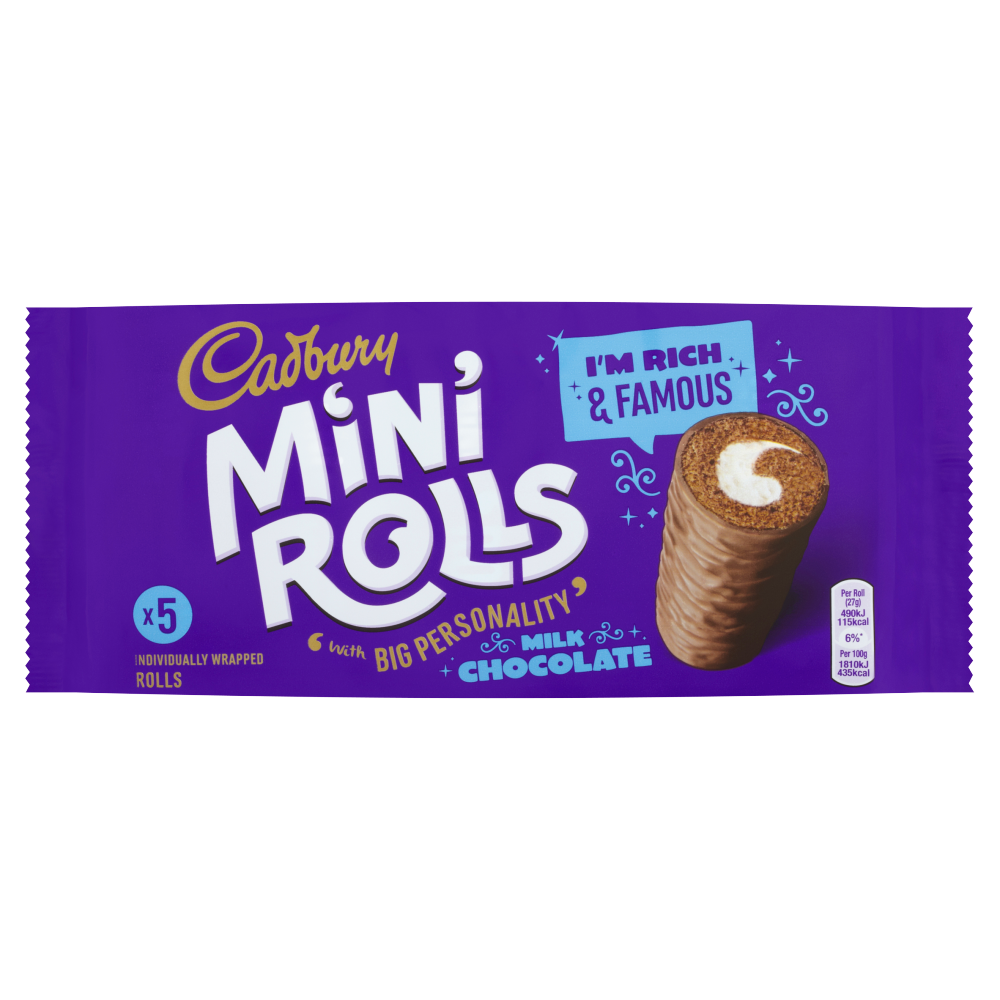 Cadbury Milk Chocolate Mini Rolls x 5 - Cannich Stores