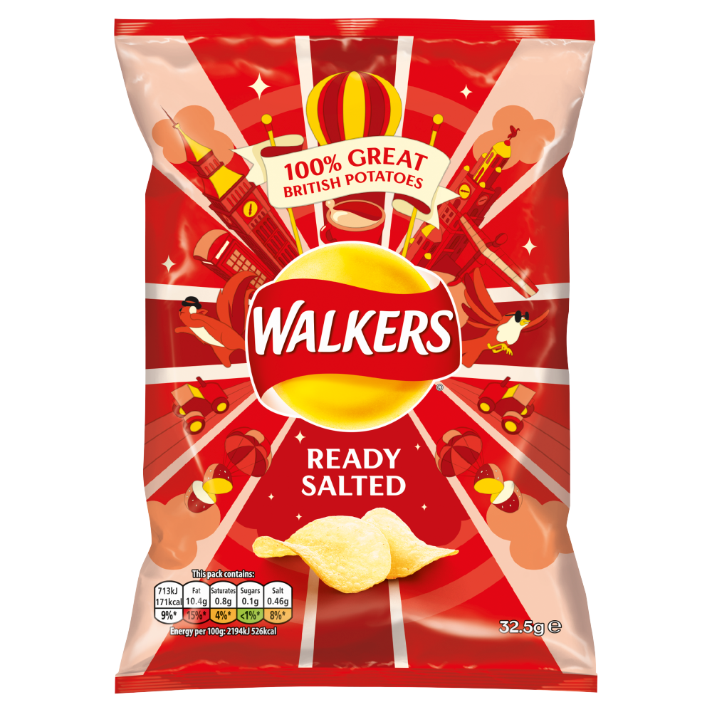 Walkers Ready Salted Crisps 32 5g Cannich Stores