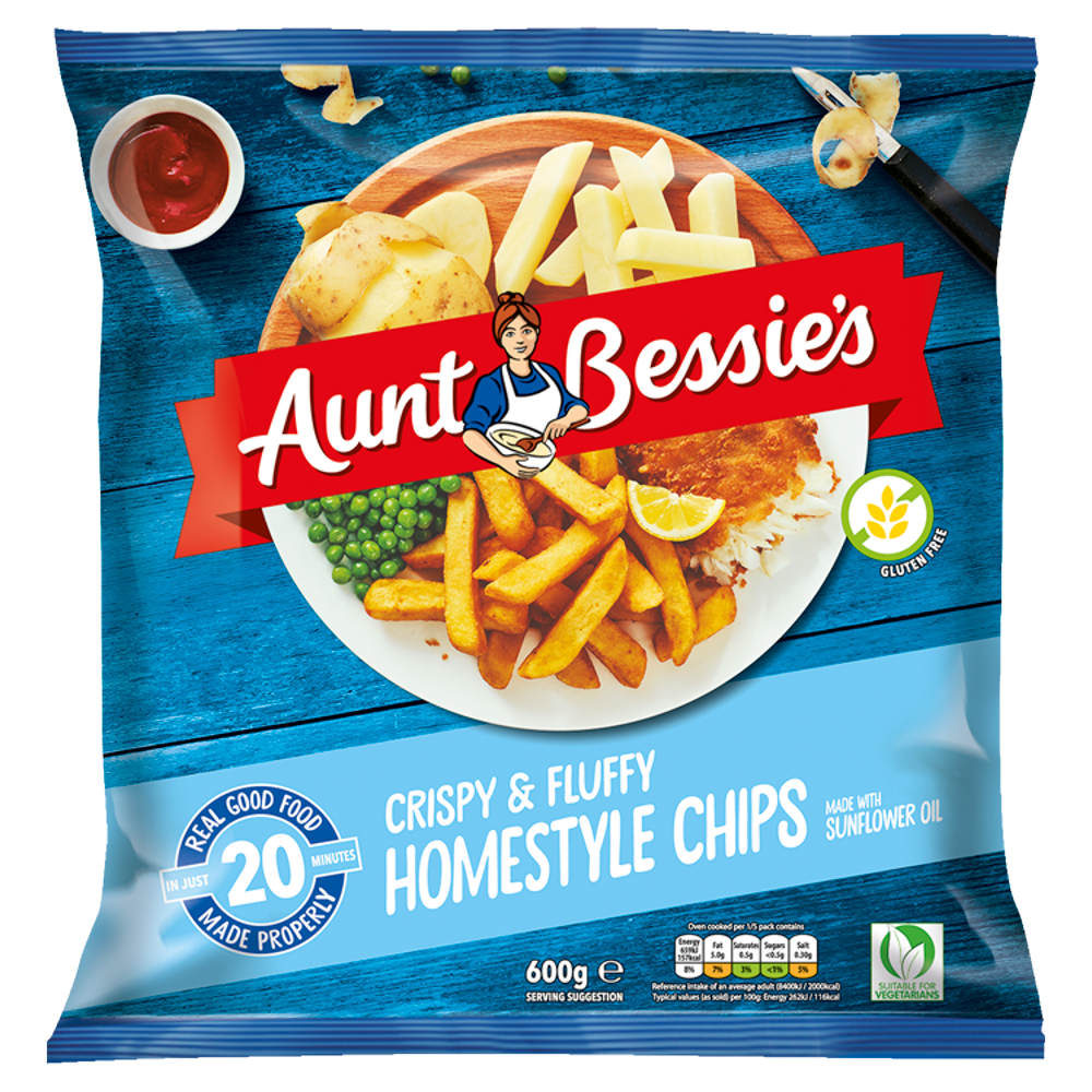 Aunt Bessies Crispy & Fluffy Homestyle Chips 600g - Cannich Stores