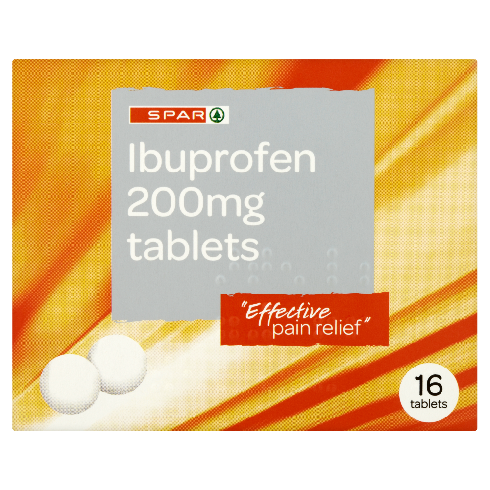 Spar Ibuprofen 200mg Tablets 16 Tablets - Cannich Stores